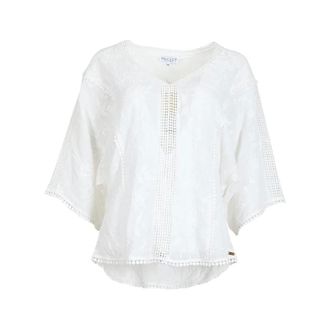 Maicazz Femme, Blouses et Chemises, Blanc, Taille: 40 FR Top Nida Offwhite, polyvalent et intemporel