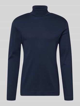 Christian Berg Regular Fit Longsleeve aus reiner Baumwolle mit Rollkragen