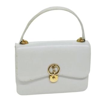 Gucci Pre-owned Cuir sacs-main - Femme - Pre-owned - Blanc - Taille: ONE Size