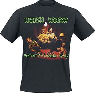 Marilyn Manson American Family T-Shirt Noir - Noir - XX-Large