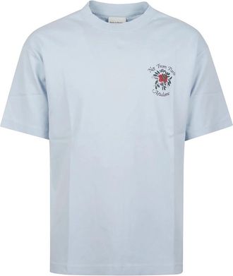 Dr&ocirc;le de Monsieur Homme, Tops, Bleu, Taille: L Slogan Rose T-shirt