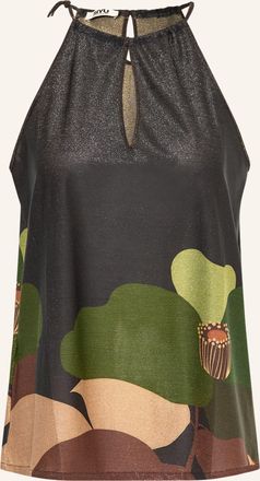 Siyu Siyu Top Mit Glitzergarn schwarz