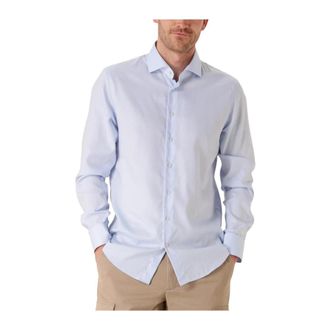Profuomo Hellblaues Feines Twill Slim Fit Hemd - - Shirts - Herren - Blau - 2XL