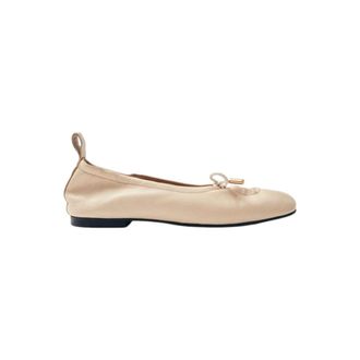 Alohas Alohas, Femme, Chaussures, Beige, Taille: 36 EU Ballarines en Cuir Cr&egrave;me avec D&eacute;tails Uniques