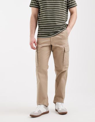 Jack & Jones Pantalon cargo droit - Beige-Neutre