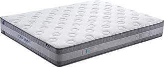 Yatas Bedding Cool&Wool - 120x200 cm Taschenfederkernmatratze, 28 cm Höhe, 5-Zonen, Zweiseitig mit Woolmark-Wolle & Copper Cool-Technologie, Oeko-Tex Zertifiziert, 