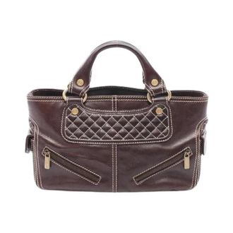 Celine Pre-owned Cuir sacs-celine - Femme - Pre-owned - Brun - Taille: ONE Size