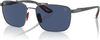 Ray-Ban unisex, Accessoires, Gris, Taille: 58 MM Rb3715M Lunettes de soleil Double Pont