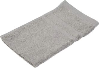 Gözze Gästetuch 4er-Set, Weich und Saugfähig, 100% Baumwolle, 30 x 50 cm - Silber