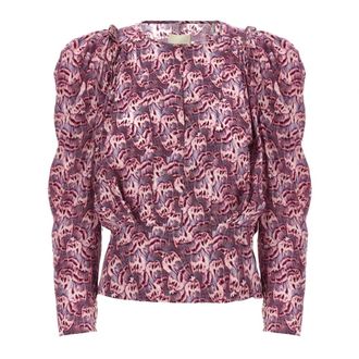 Isabel Marant Zarga Stretch Seidenbluse - - Blouses & Shirts - Damen - Mehrfarbig - M