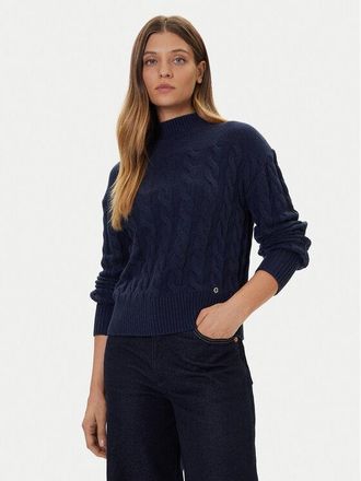 Guess Rollkragenpullover W5BR30 Z1192 Dunkelblau Relaxed Fit