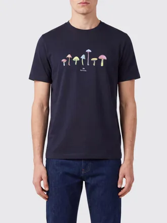 Paul Smith T-shirt en coton &agrave; manches courtes avec imprim&eacute; graphique