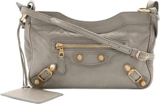 Balenciaga Pre-owned Giant Hip Leather 2way Shoulder Bag - Femme - Pre-owned - Gris - Taille: ONE Size