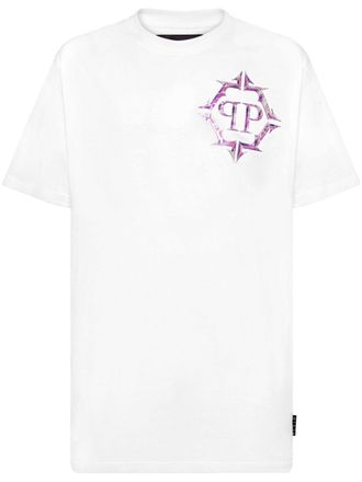 Philipp Plein t-shirt à logo imprimé - Blanc