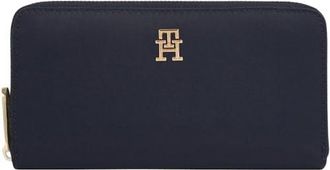 Tommy Hilfiger Portefeuille Femme Poppy Large Fentes pour Cartes, Bleu (Space Blue), Taille Unique