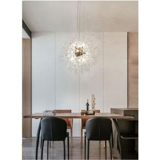 Trade Shop Lustre Moderne Avec Feu Dartifice Lampe Suspendue G9 Lp-32 Or