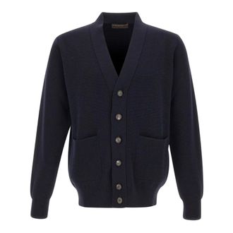 FILIPPO DE LAURENTIIS Gilet boutonn&eacute; - Homme - Pulls - Bleu - Taille: XL