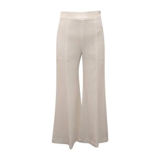 Twinset Blau Hose mit seitlichem Rei&szlig;verschluss - - Trousers - Damen - Wei&szlig; - XS