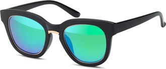 styleBREAKER Sonnenbrille Nerd Sonnenbrille mit Kunststoff Metall Rahmen