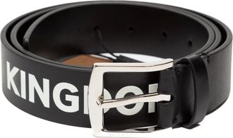 Burberry Homme, Accessoires, Noir, Taille: 95 CM Ceinture en cuir avec logo et d&eacute;tails embl&eacute;matiques