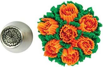 Silikomart Silikomart | Flower Tube 38, Edelstahl Mundstück für Sac a Poche, Loch für Blumendekorationen, Größe 25 mm