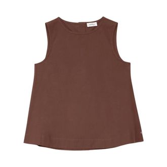 ottod'Ame Femme, Tops, Brun, Taille: 40 FR Top en popeline