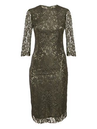 Joseph robe courte en dentelle - Vert