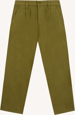 Faguo Pantalon chino kaki fonc&eacute; - LANDAIS