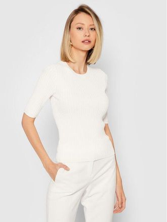 Guess Bluse Naomi W1GR21 R2UK0 Wei&szlig; Slim Fit