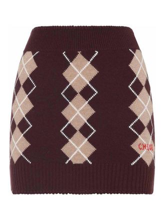 Chlo&eacute; Mini Jupe - Bordeaux