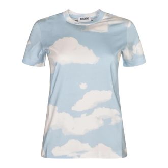 Moschino Stilvolle T-Shirts und Polos - - Tops - Damen - Blau - XS