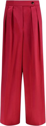 Dries Van Noten Pantalon Large Pliss&eacute; - Femme - Pantalons - Rose - Taille: 38 FR