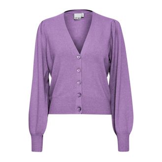 Ichi Cardigans - - Knitwear - Damen - Lila - L