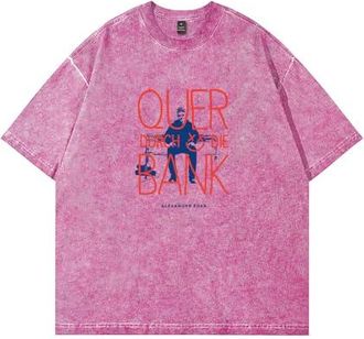 Generic Alexander Eder Quer durch die Bank Tour 2026 T-shirt vintage en coton d&eacute;lav&eacute;, 02, 4XL