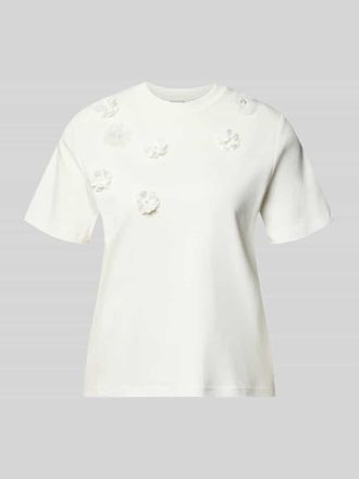 Christian Berg T-Shirt mit floralen Applikationen