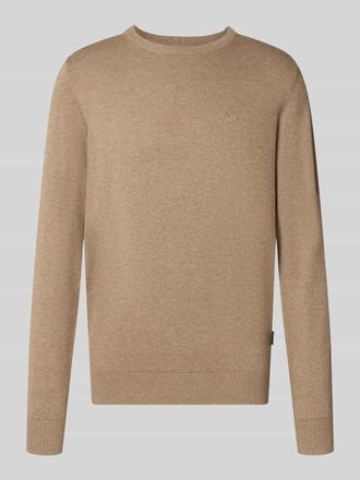 Bugatti Relaxed Fit Strickpullover aus reiner Baumwolle