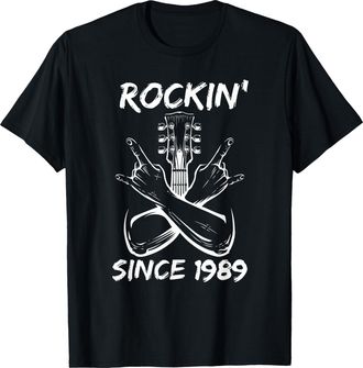 BDAZ Rockin Since 1989 Rock-Gitarre zum 37. Geburtstag, 37 Jahre alt T-Shirt
