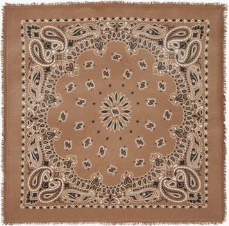 Kujten Grand bandana cachemire imprim&eacute; - Grand Bandana Hachiko