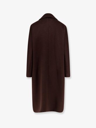 Max Mara Womens Coat Angus Brown Cashmere-Alpaca