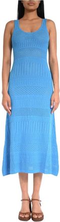 Akep Femme, Robes, Bleu, Taille: 42 FR Vskd13262 Long Dress