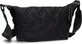 zwei Damen Puffer Umh&auml;ngetasche Cleo CL60 gesteppte Handtasche, quilted Bag, ultraleicht, wasserabweisend, robust, moderne Damen Stepp-Tasche (black)