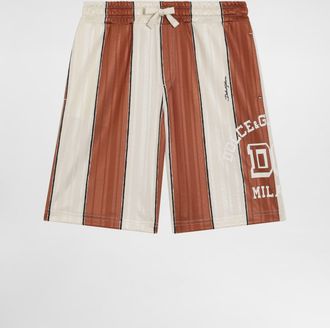 Dolce & Gabbana Striped Jersey Bermuda Shorts - Mann Collection Multicolor 12 Years