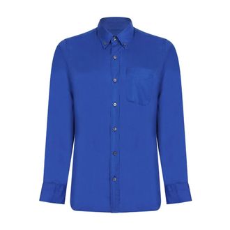 Tom Ford Homme, Chemises, Bleu, Taille: M Royal Blue Classic Shirt