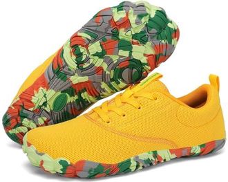 Saguaro Chaussures Minimalistes Femme Homme Chaussures de Trail Confortables et Souple Barefoot Shoes Ext&eacute;rieur et Int&eacute;rieur Chaussures Pieds Nus, Jaune, 39 E