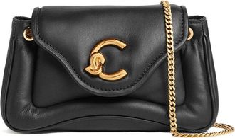 Coccinelle C-Me Fluffy Handtasche Puffy Glattes Leder