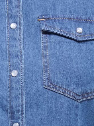 Jacqueline de Yong Jeansbluse JDYSANDIE L/S SHIRT DNM Baumwolle, Denim, slim fit