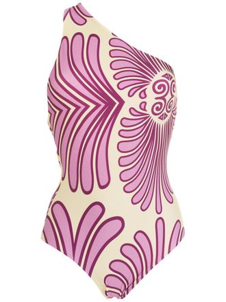 Adriana Degreas maillot de bain &agrave; imprim&eacute; graphique - Violet