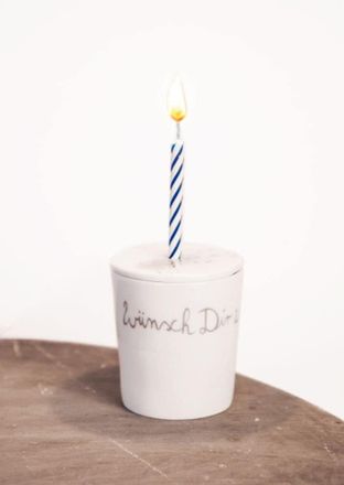 Good old Friends Geburtstagsbecher W&uuml;nsch dir was - Porzellan, Tasse, Becher, Zuhause, Kaltgetr&auml;nke, Hei&szlig;getr&auml;nke, Klassiker, Herz, Kerze, Keramikbeschichtet, Wiederve