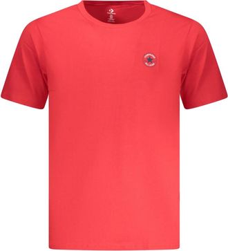 Converse Chuck Taylor All Star Patch T-Shirt - - Tops - Herren - Rot - M