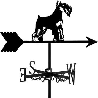 Generic Girouette Classique Noire Indicateur de Direction Du Klassische Schwarze Wetterfahne Windrichtungsanzeiger f&uuml;R Bogenschie&szlig;Platz Plaza Farm(A18)